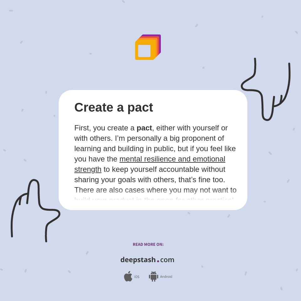 Create a pact - Deepstash