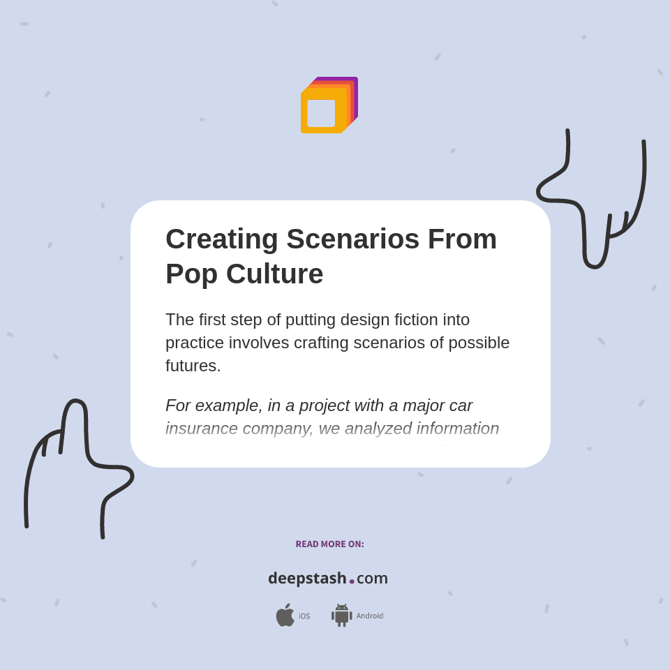 Creating Scenarios From Pop Culture - Deepstash