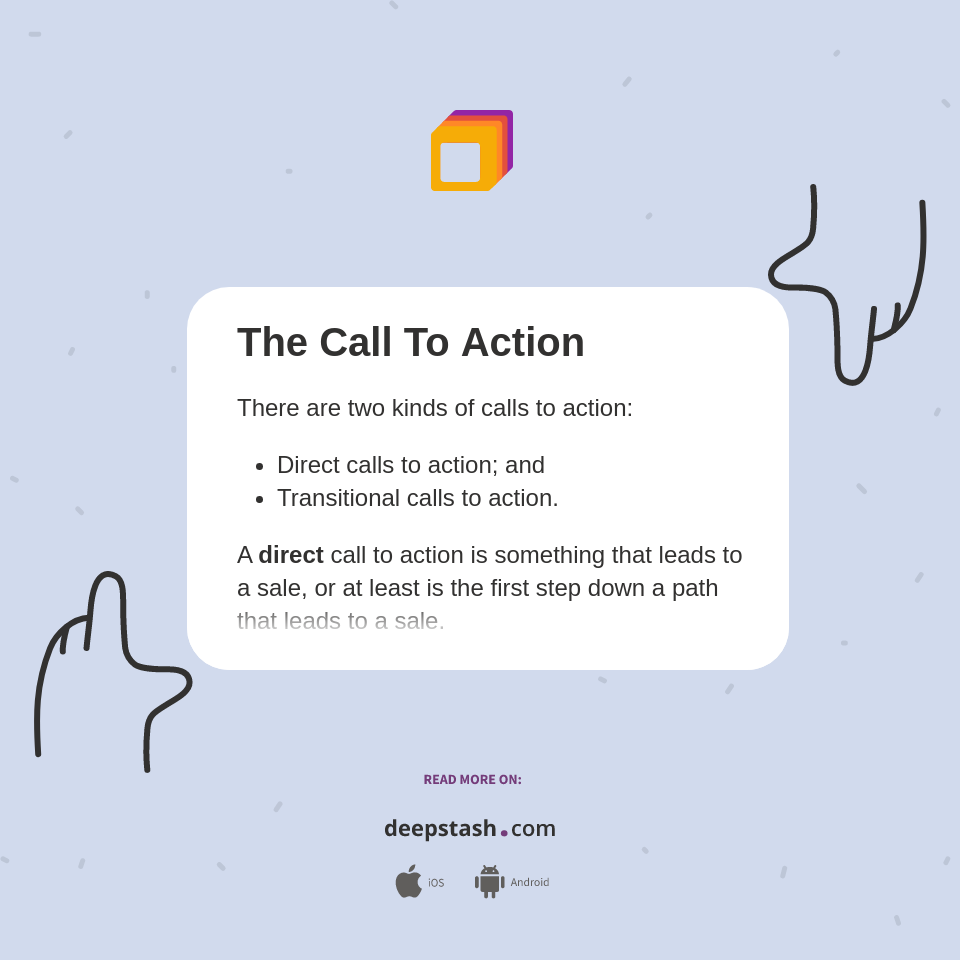 The Call To Action - Deepstash