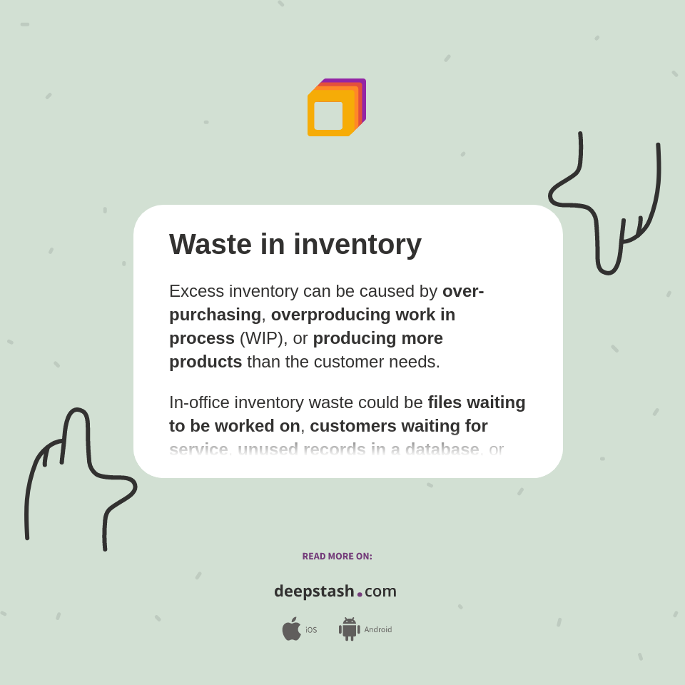 Waste in inventory - Deepstash