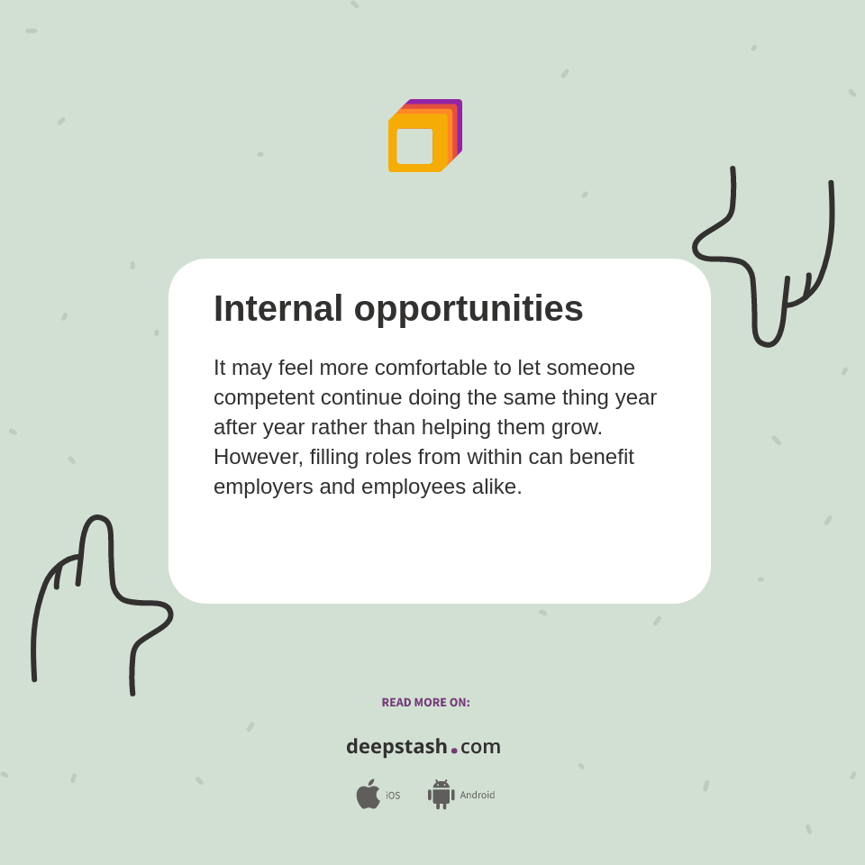 Internal opportunities - Deepstash
