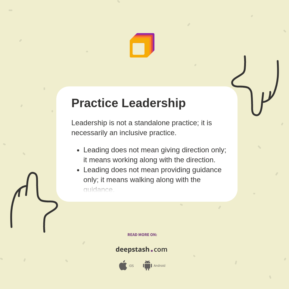 Practice Leadership - Deepstash