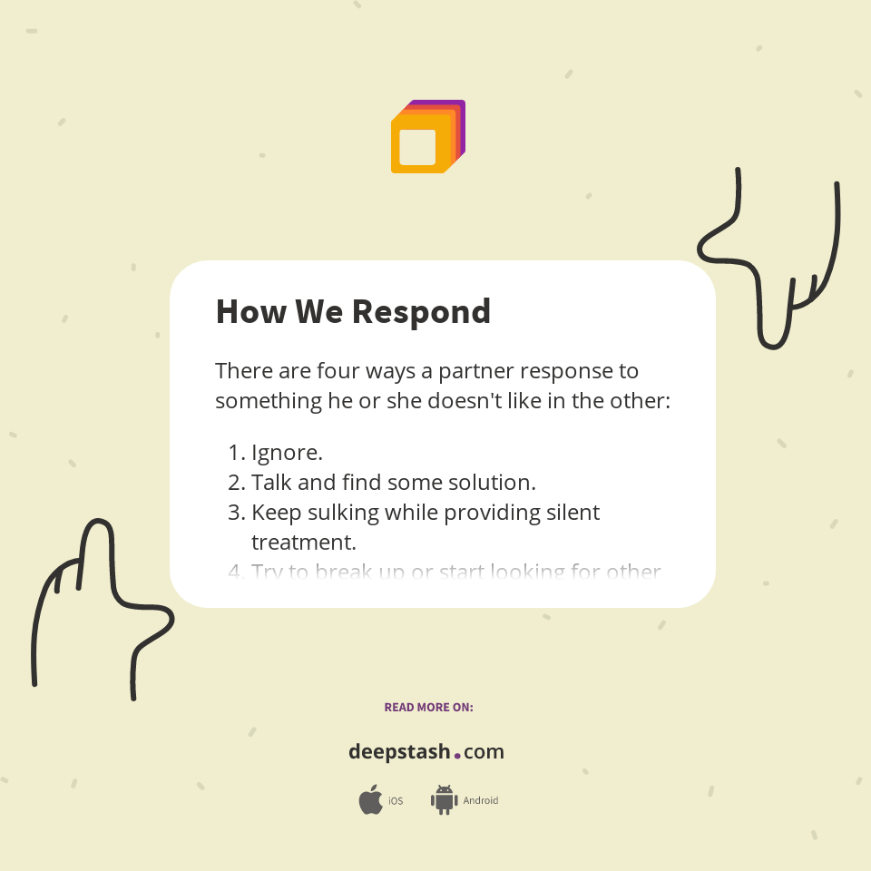 How We Respond - Deepstash