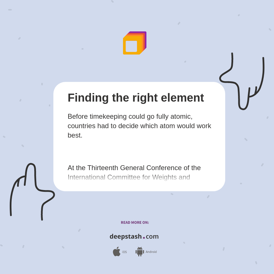 Finding the right element - Deepstash