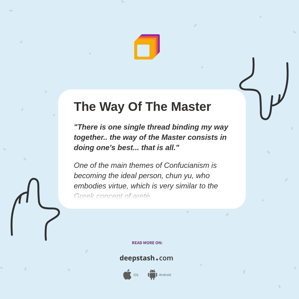 The Way Of The Master - Deepstash