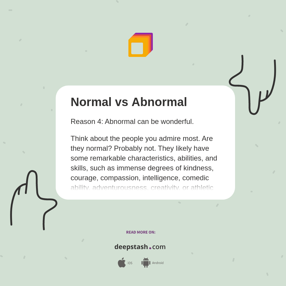 Normal vs Abnormal - Deepstash