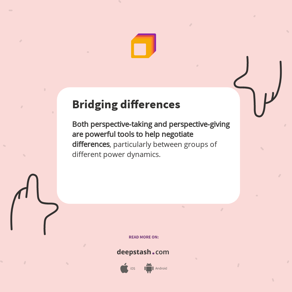 Bridging differences - Deepstash