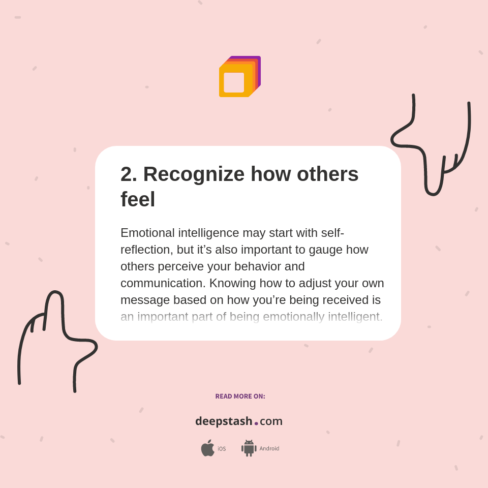2. Recognize how others feel - Deepstash