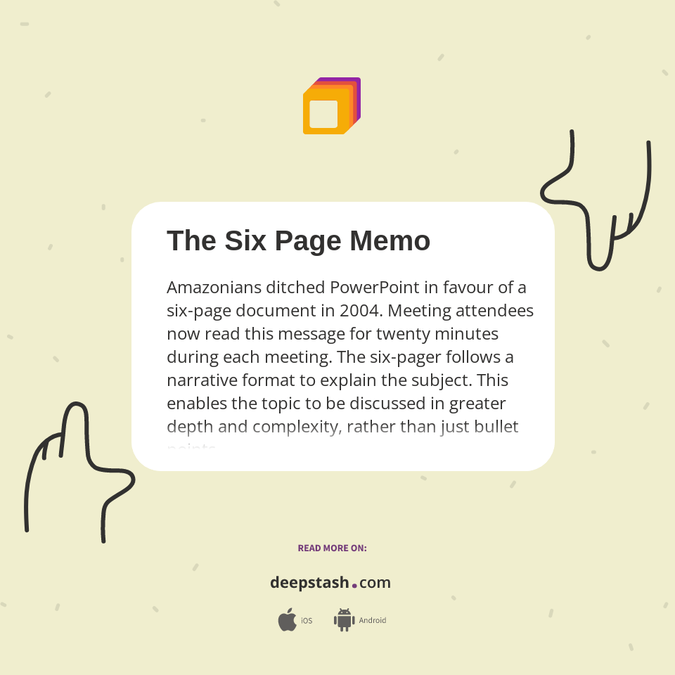 The Six Page Memo - Deepstash