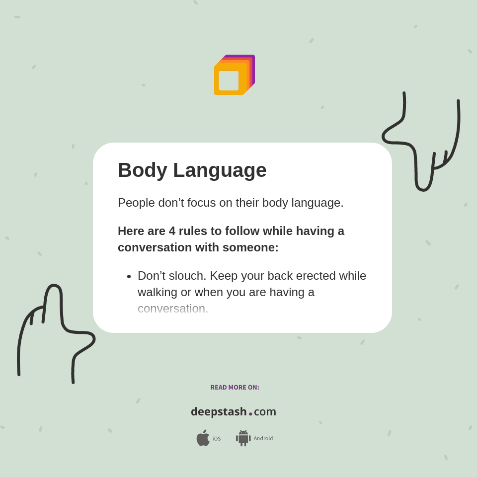 Body Language - Deepstash