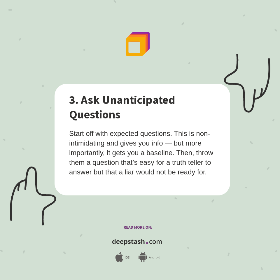 3. Ask Unanticipated Questions - Deepstash