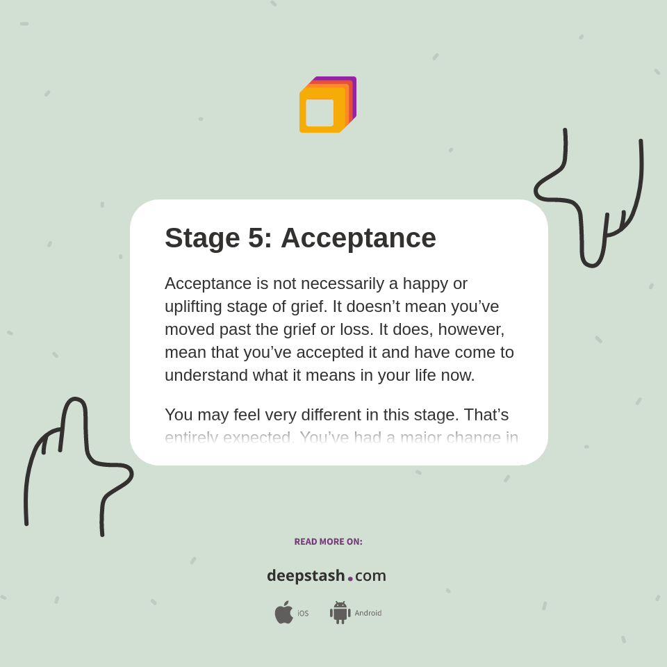 Stage 5: Acceptance - Deepstash