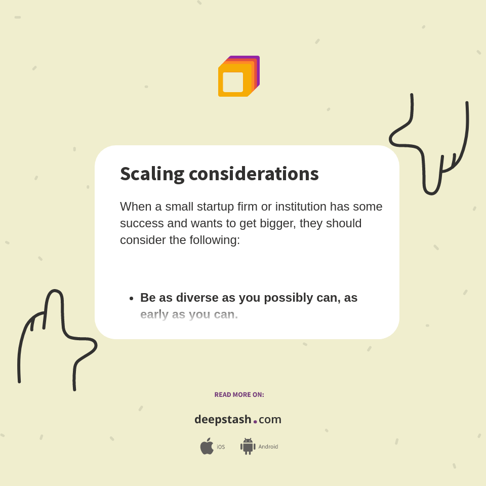 Scaling considerations - Deepstash