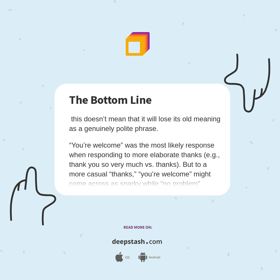 The Bottom Line - Deepstash