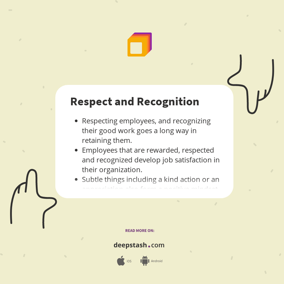 Respect and Recognition - Deepstash