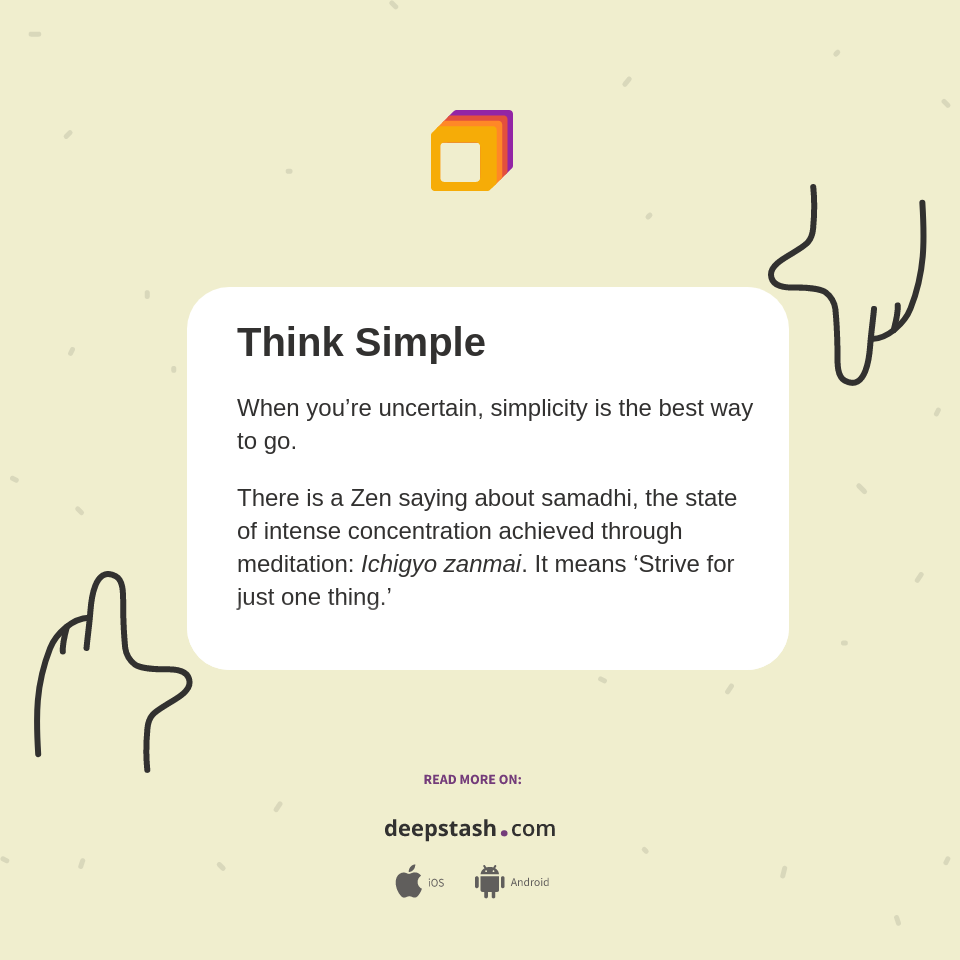 Think Simple - Deepstash