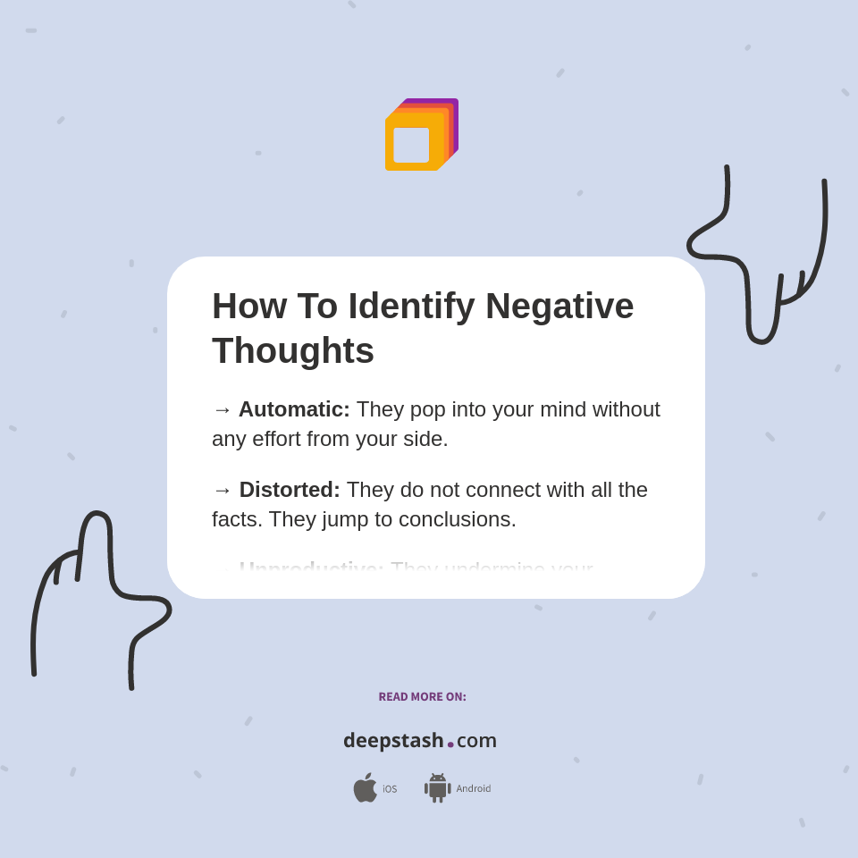 How To Identify Negative Thoughts - Deepstash