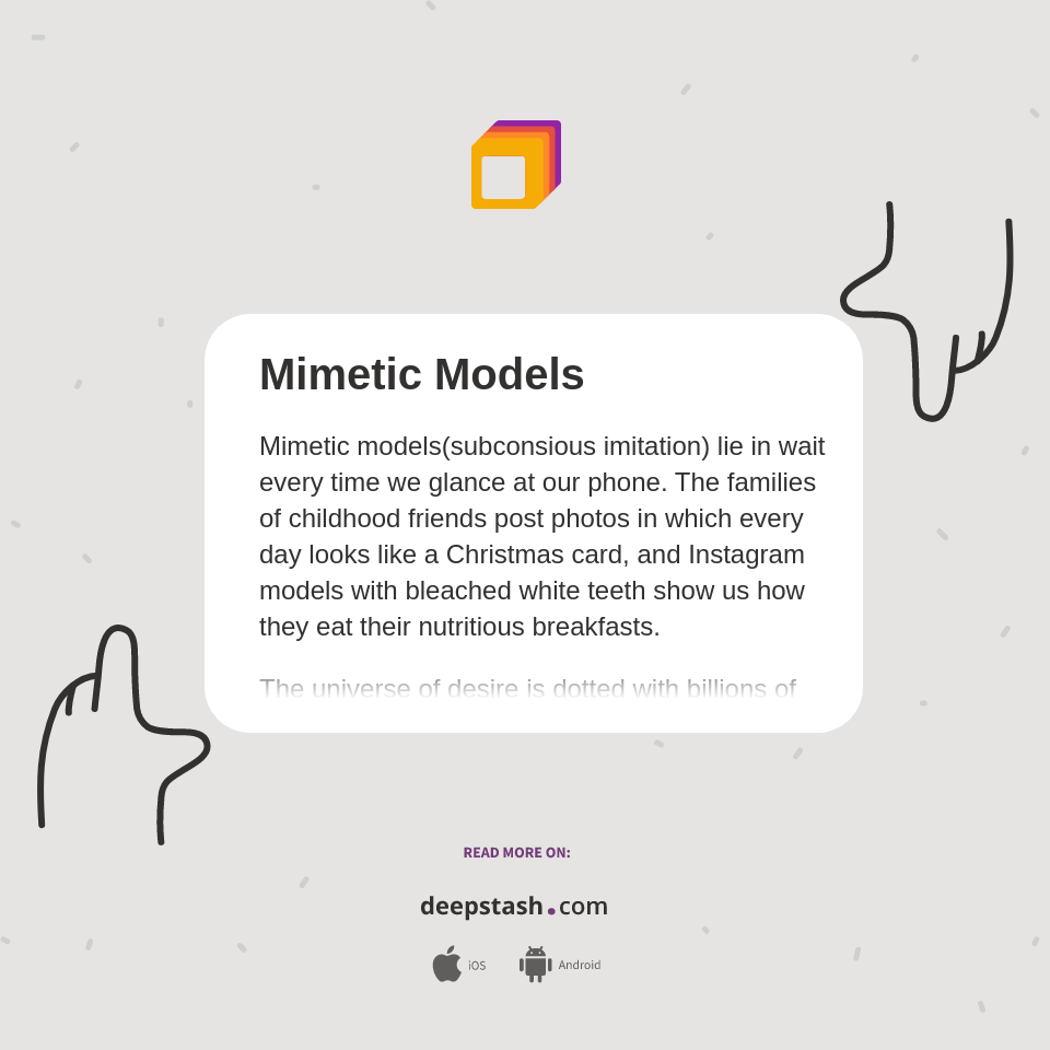 Mimetic Models - Deepstash