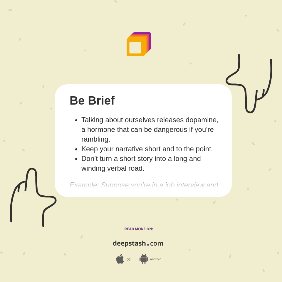 Be Brief - Deepstash