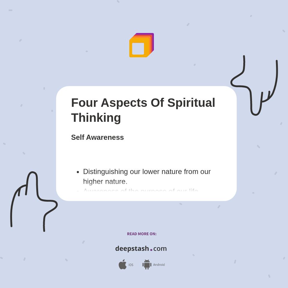 Four Aspects Of Spiritual Thinking - Deepstash