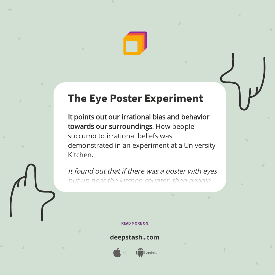 The Eye Poster Experiment - Deepstash