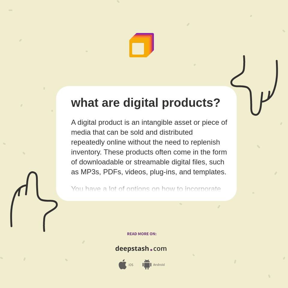 what are digital products? - Deepstash