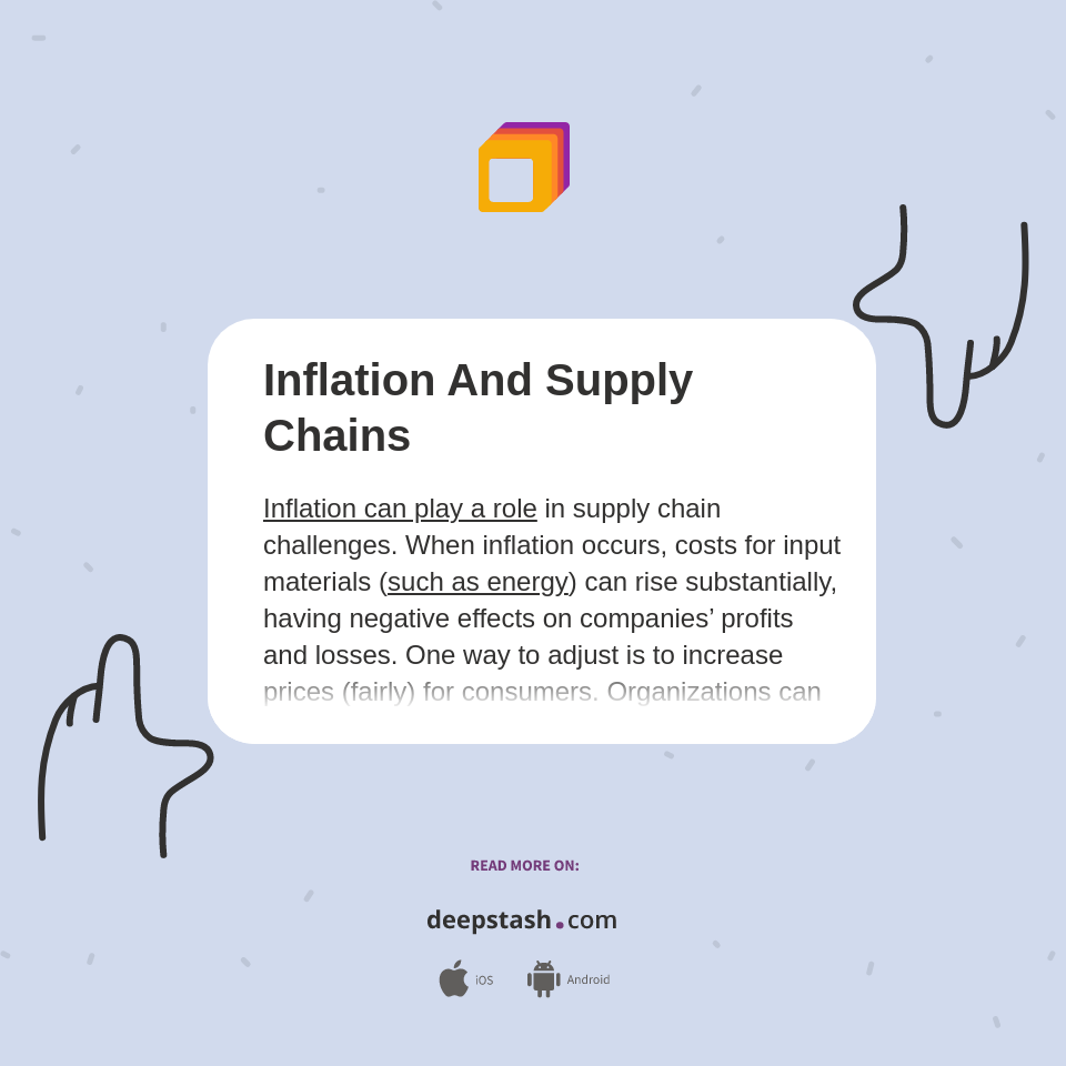Inflation And Supply Chains - Deepstash