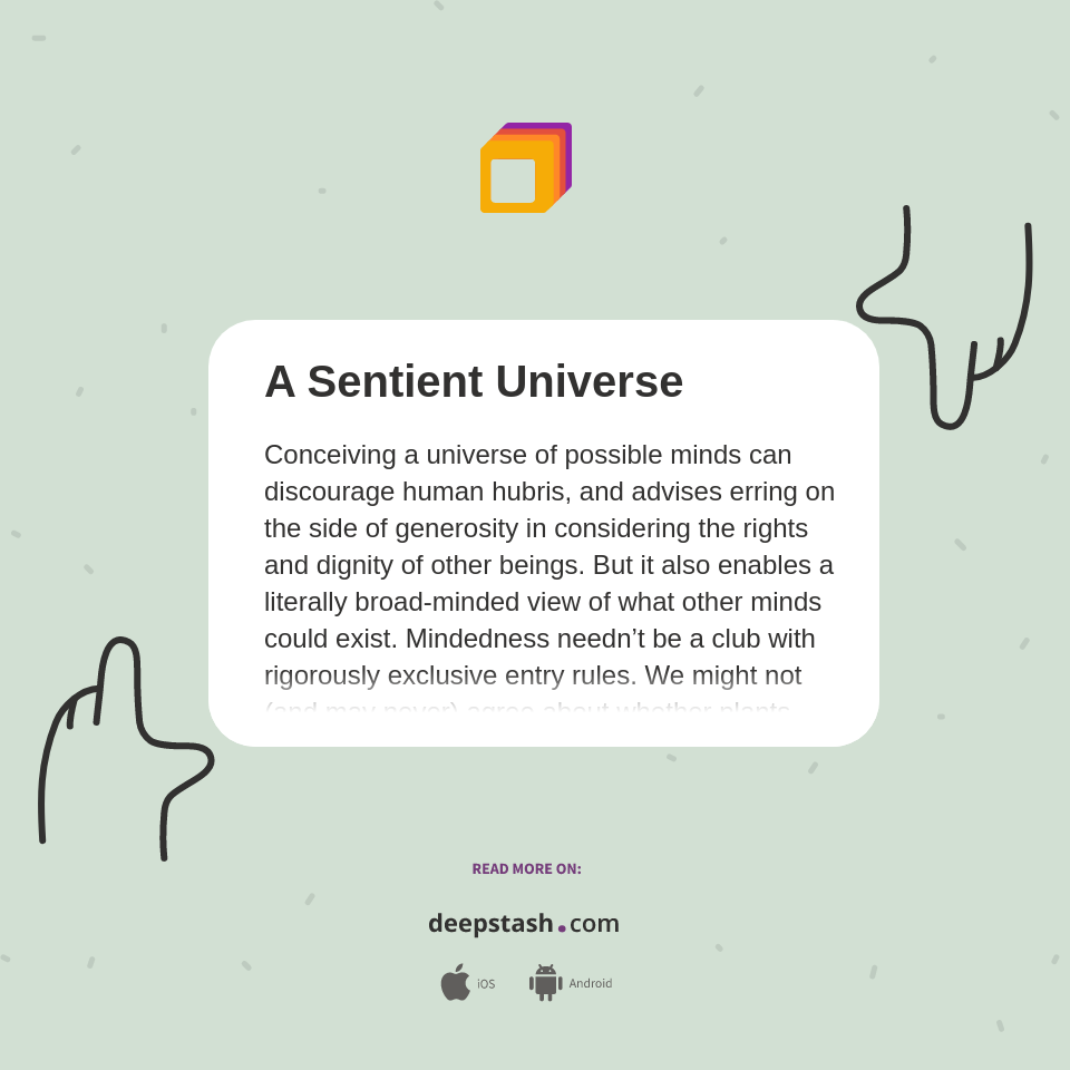 A Sentient Universe - Deepstash