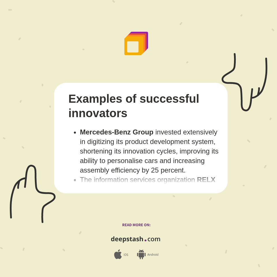 Examples of successful innovators - Deepstash