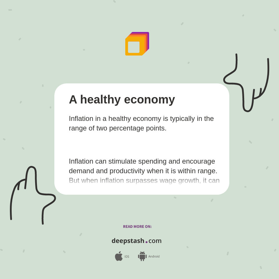 A healthy economy - Deepstash