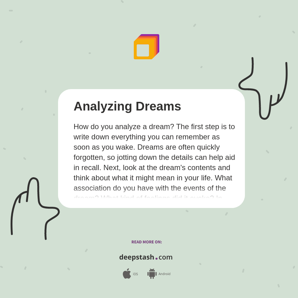 Analyzing Dreams - Deepstash