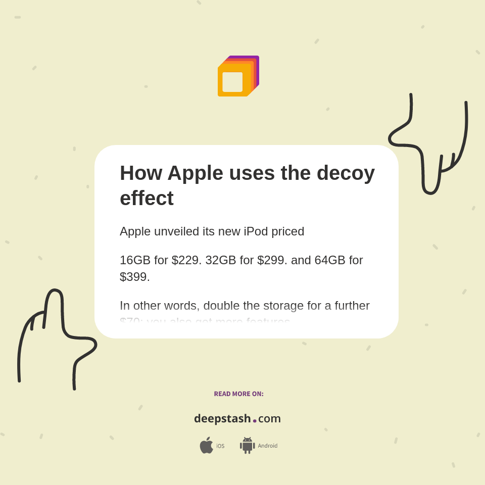 How Apple uses the decoy effect - Deepstash