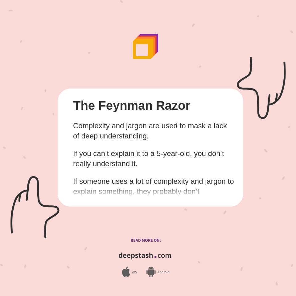 The Feynman Razor - Deepstash