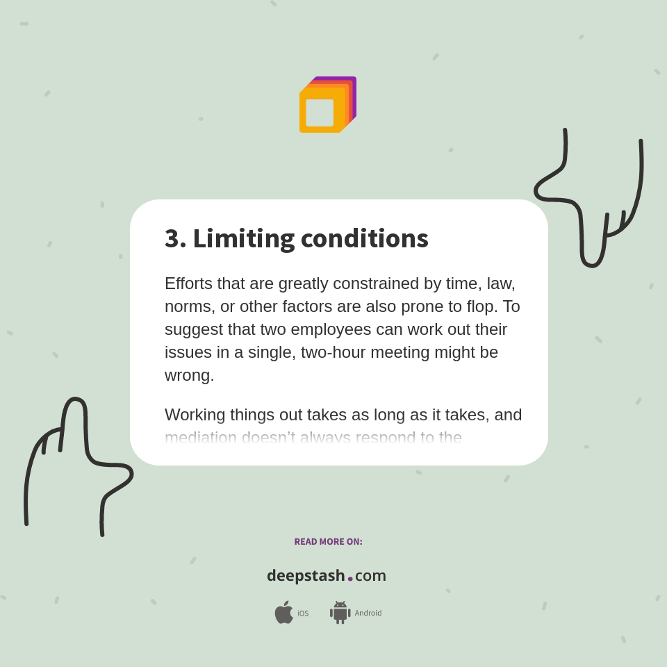 3. Limiting conditions - Deepstash