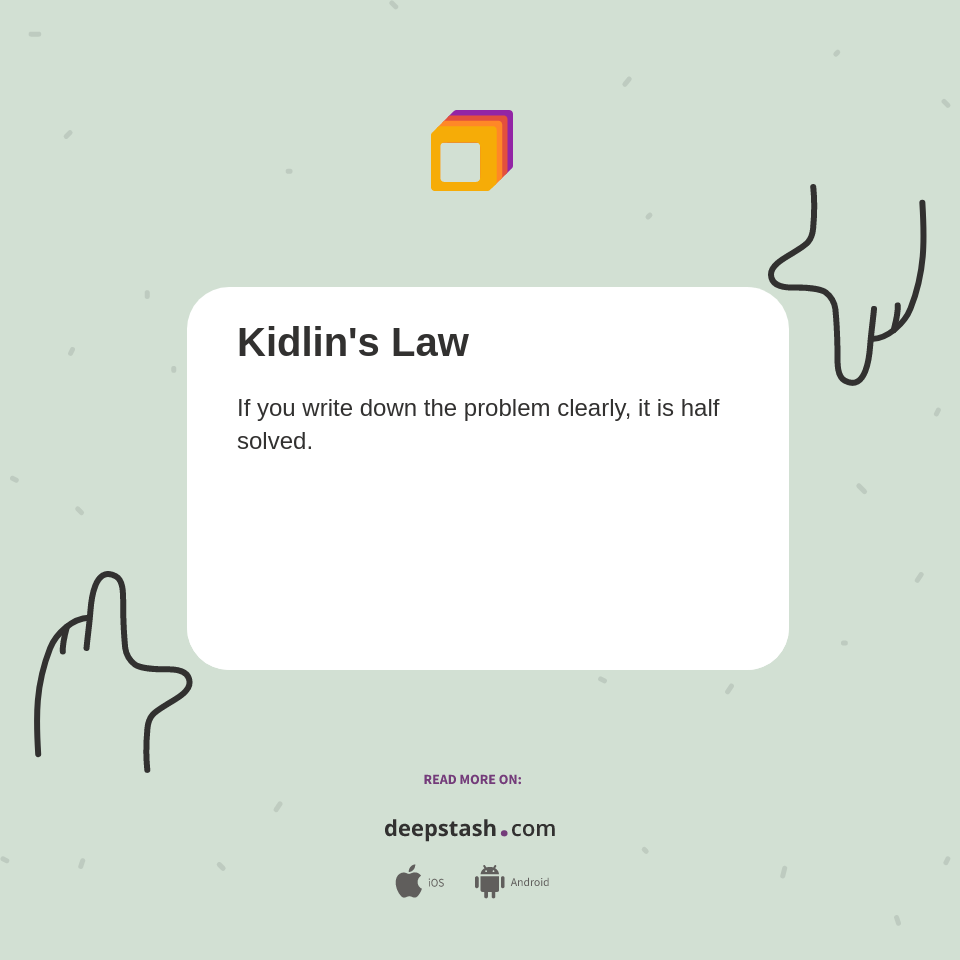 Kidlin's Law - Deepstash