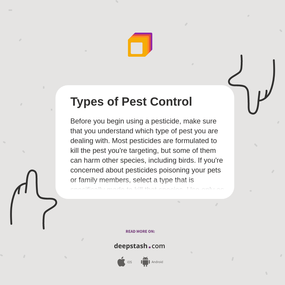 Types of Pest Control - Deepstash