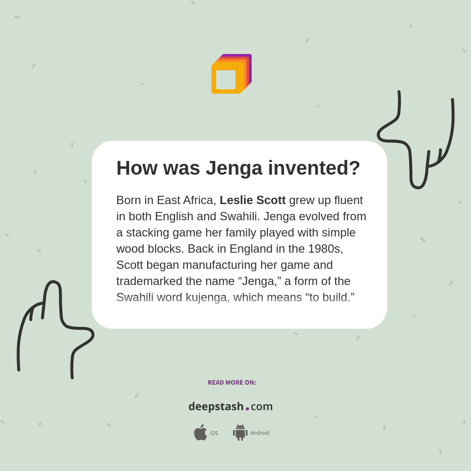 How was Jenga invented? - Deepstash