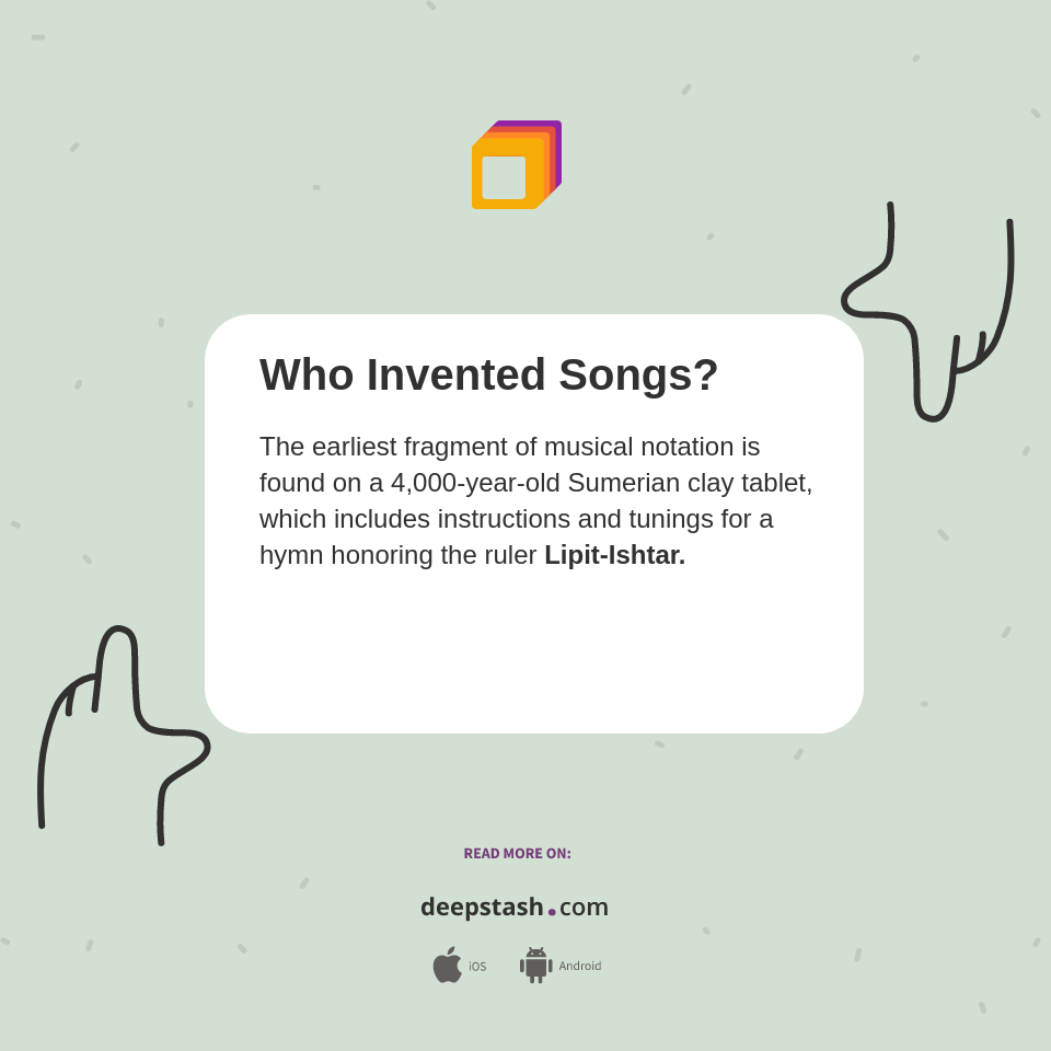 Who Invented Songs? - Deepstash