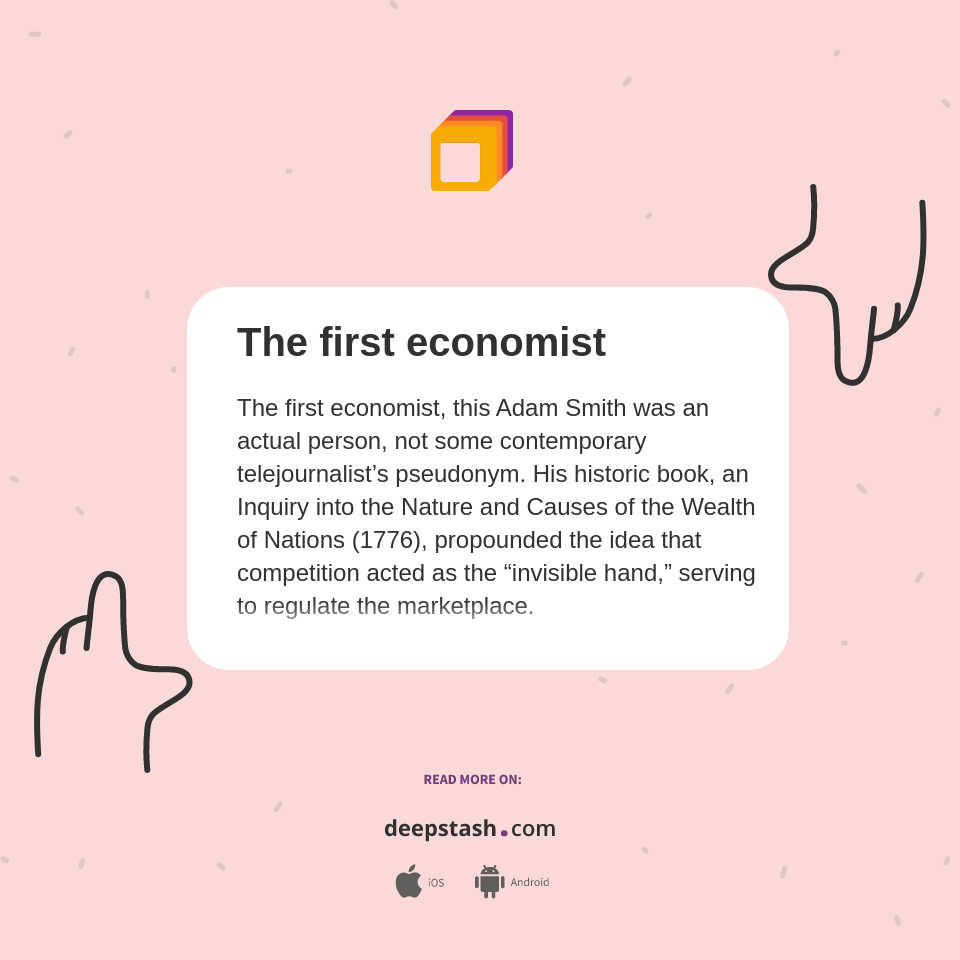 The first economist - Deepstash
