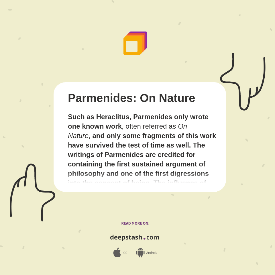 Parmenides: On Nature - Deepstash