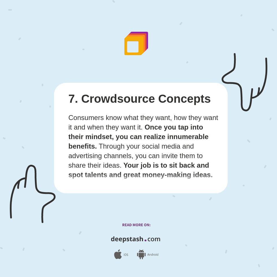7. Crowdsource Concepts - Deepstash