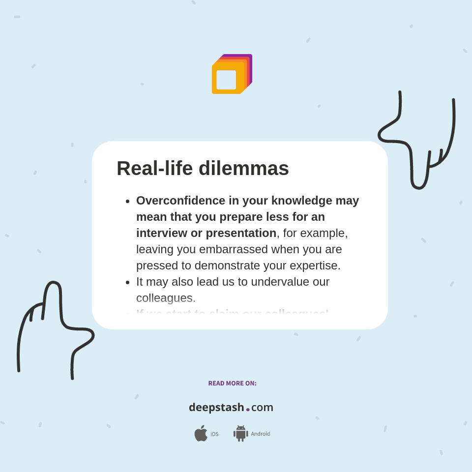 Real-life dilemmas - Deepstash