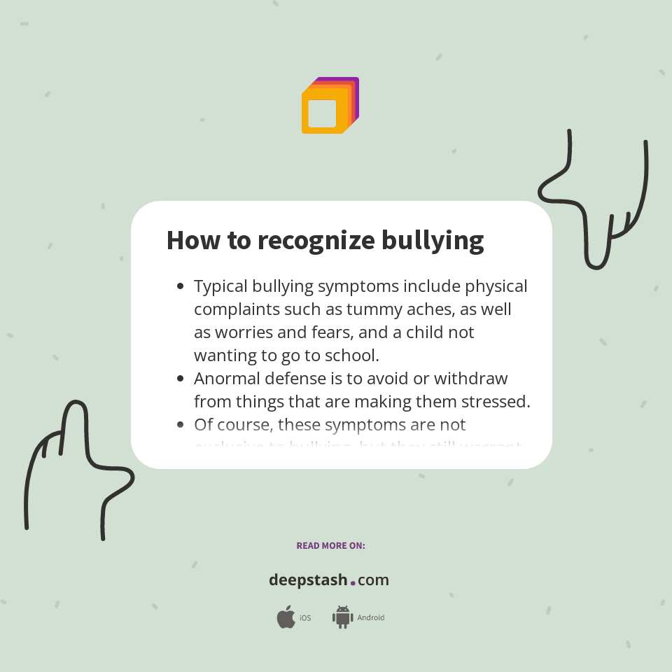 How To Recognize Bullying Deepstash how-to-recognize-bullying-deepstash