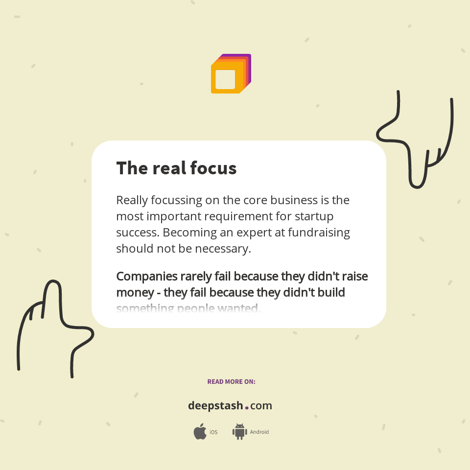 The real focus - Deepstash