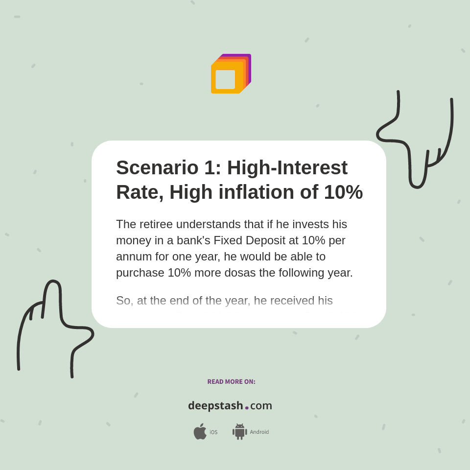 Scenario 1: High-Interest Rate, High inflation of 10% - Deepstash