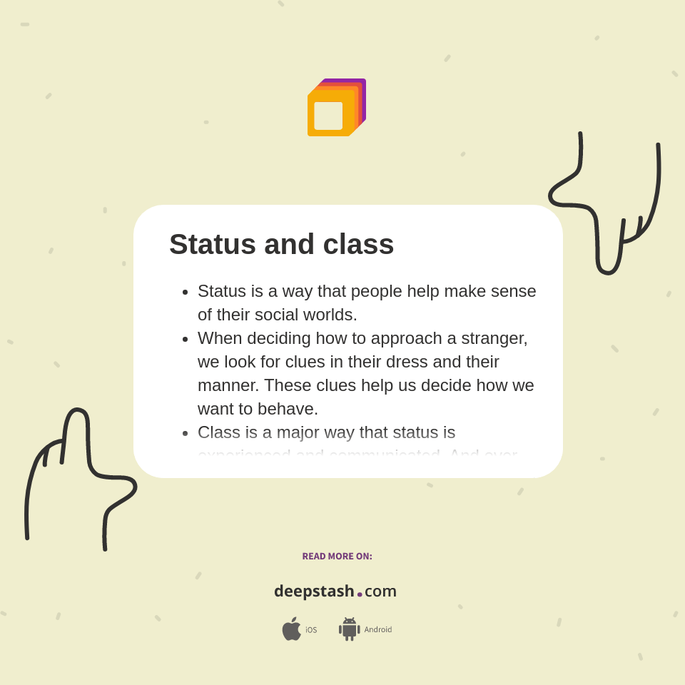 Status and class - Deepstash