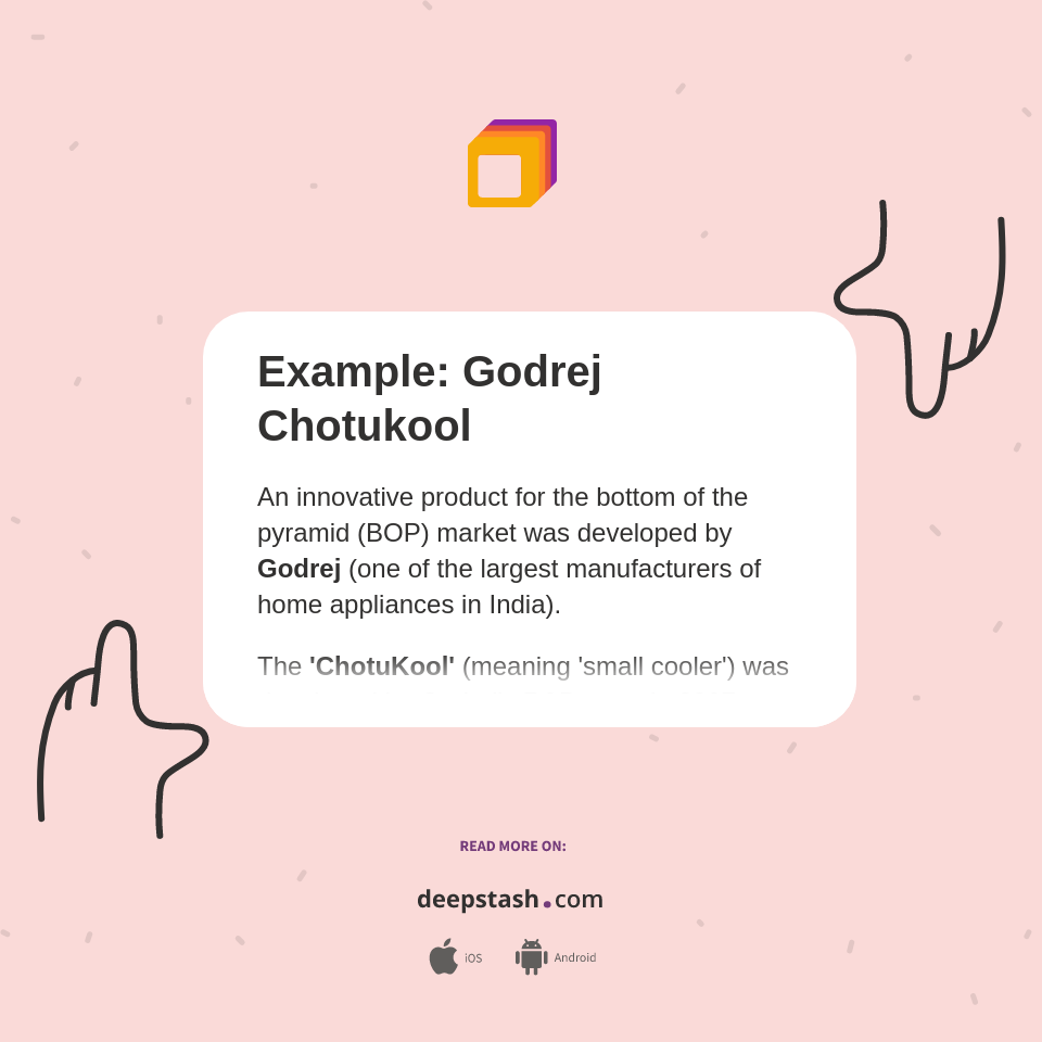 Example: Godrej Chotukool - Deepstash