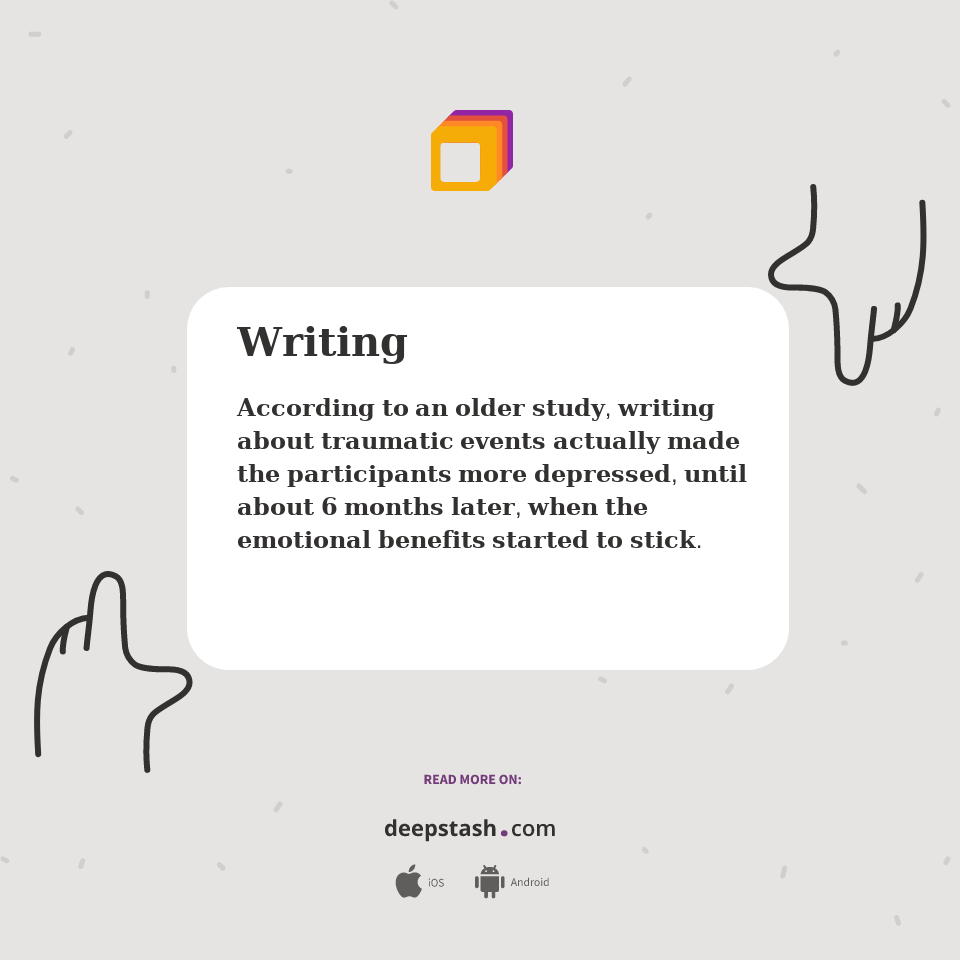 𝐖𝐫𝐢𝐭𝐢𝐧𝐠 - Deepstash