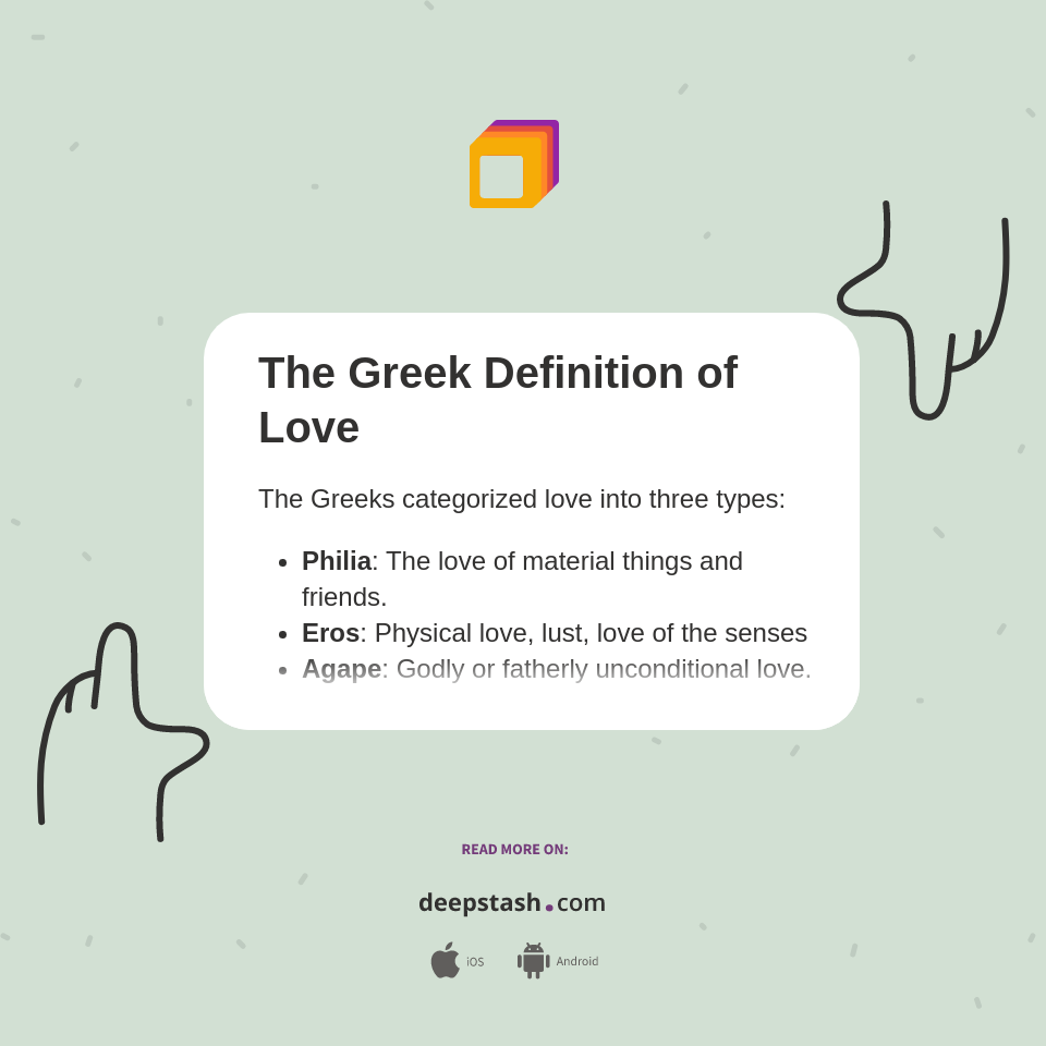 The Greek Definition of Love - Deepstash