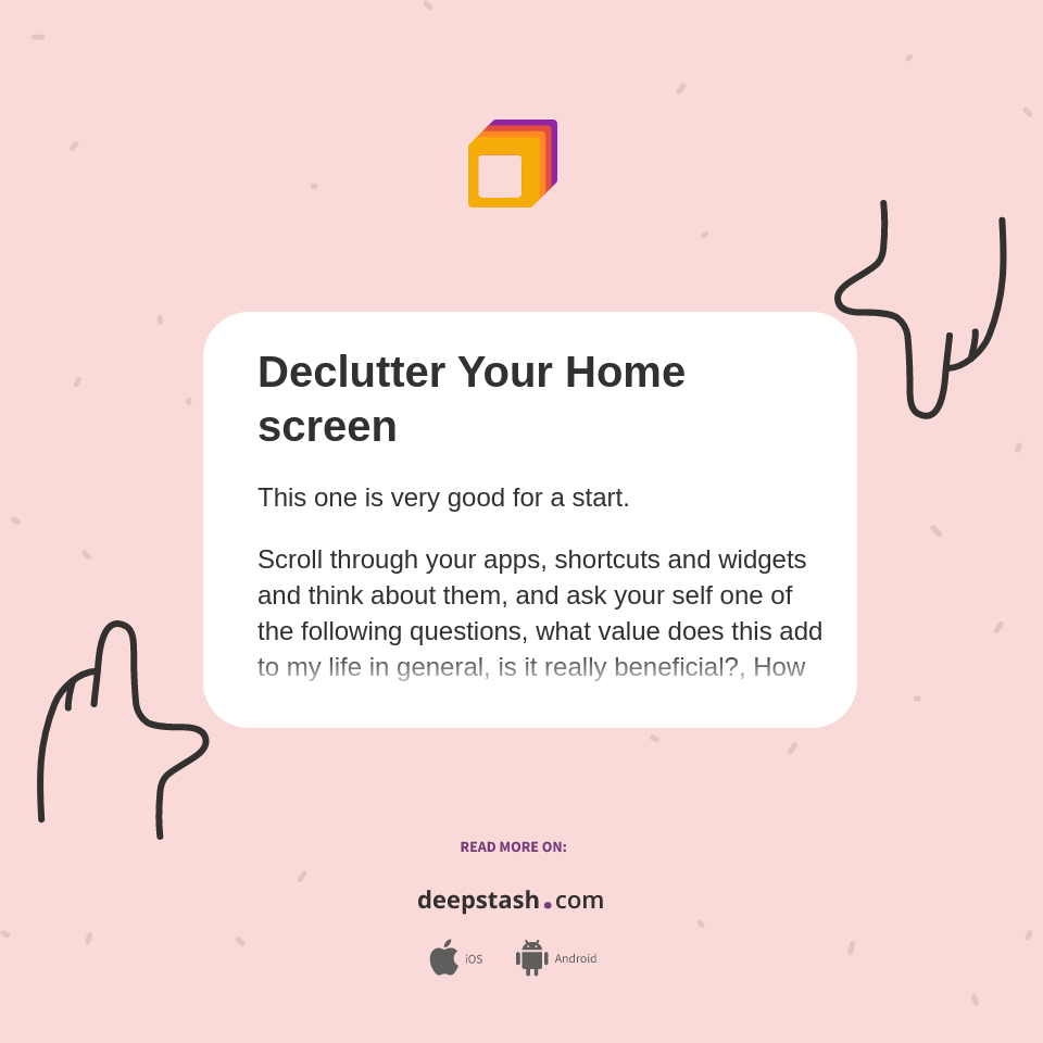 Declutter Your Home screen - Deepstash